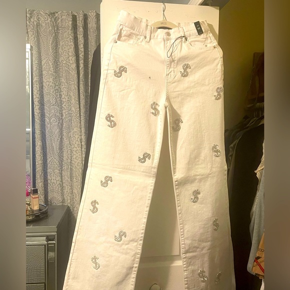 AKIRA | Jeans | Money Sign Jeans Wide Leg | Poshmark
